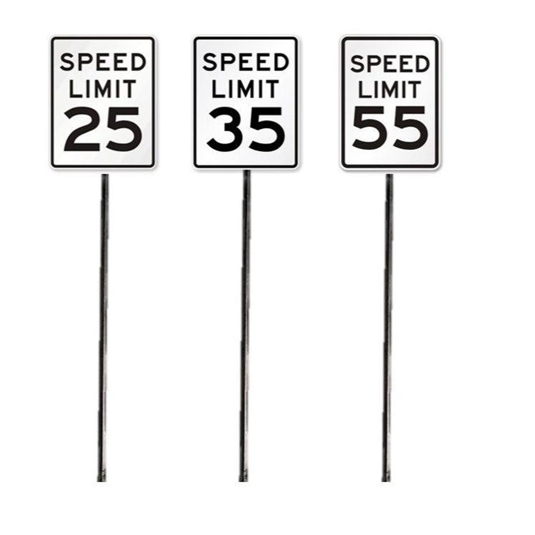 HO Scale - Modern Speed Limit - 4 Pack - More MPH Choices! - Etsy