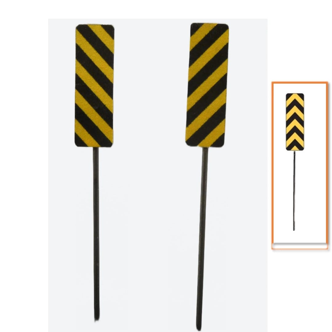 Hazard Markers - Left, Right and Center Chevron - Etsy