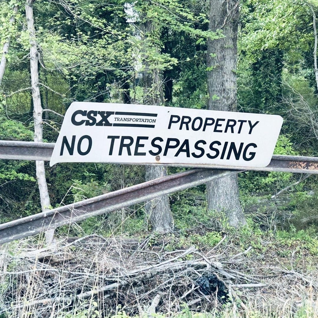 HO Scale - CSX Transportation No Trespassing Sign for a Gate- 2 Pack - Etsy