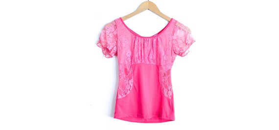 Pink Peasant Blouse