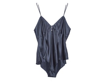 80s Satin Teddy | Etsy