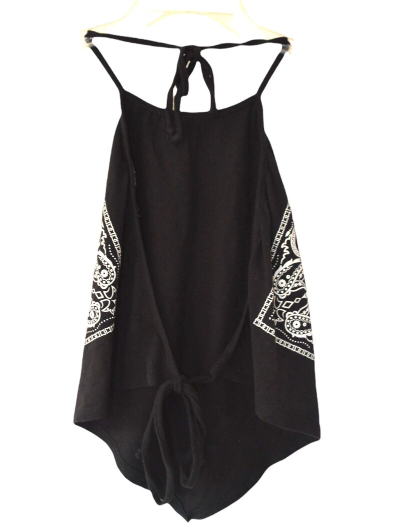 Y2K 90's Black Halter Top Y2K Vintage Boho Halter Neck | Etsy