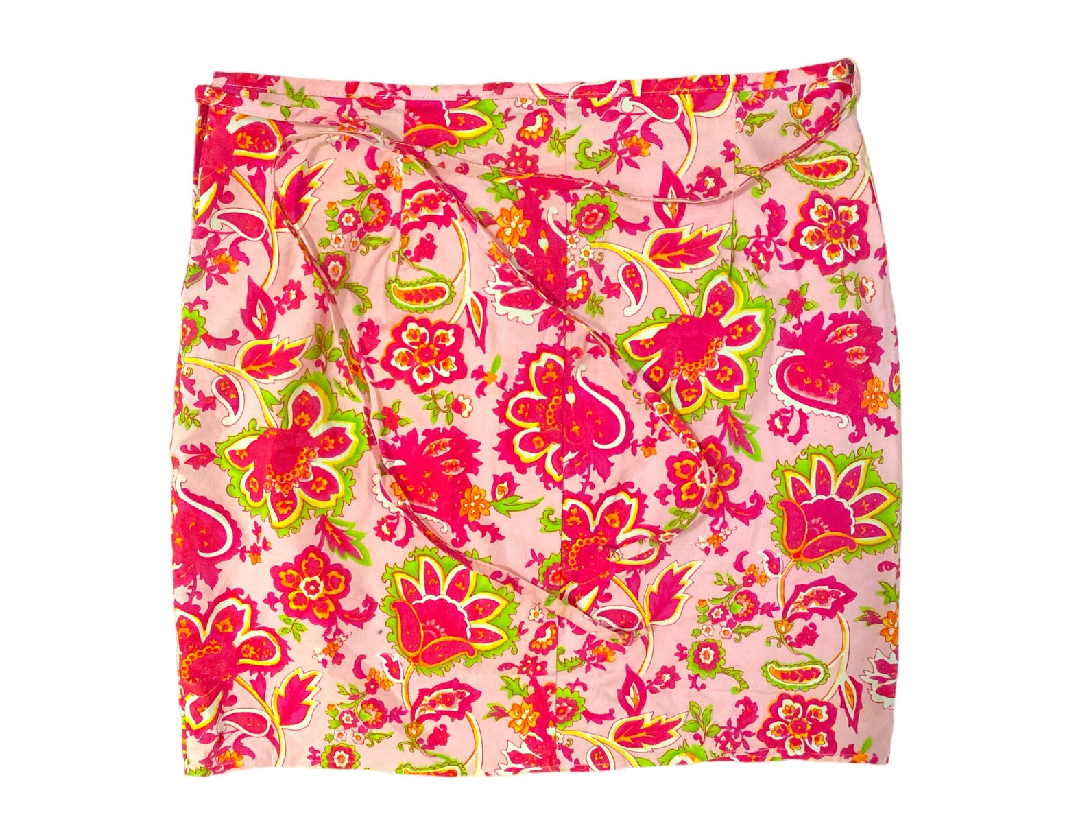 90's Floral Wrap Mini Skirt Pink Mini Wrap Skirt 90s - Etsy