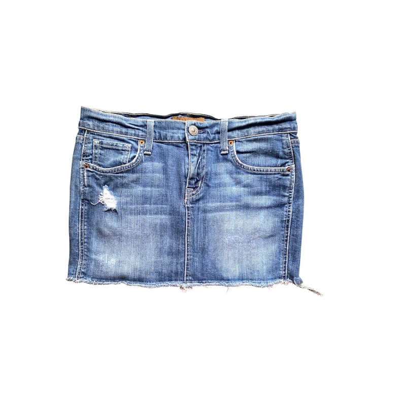 Blue Jean Mini Skirts - Etsy