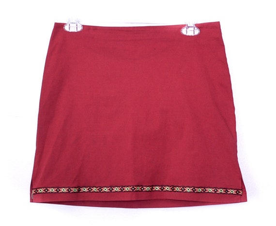 90s Skirt Red Mini Skirt 90s Mini Party Grunge Skirt … - Gem
