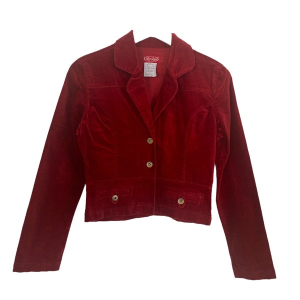 Red Velvet Jacket - Etsy