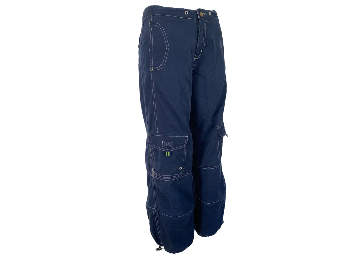 Y2K Cargo Pants Trans Nine Cargo Wide Leg Utility Convertible Pants ...