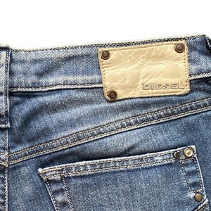 Y2K Diesel Denim Shorts Low Waisted Blue Jean Short 00s DIESEL Grunge ...