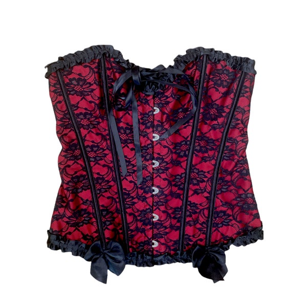 Red and Black Corsets - Etsy