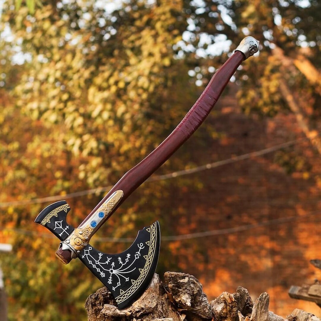 Custom Handmade, GOD OF WAR, Leviathan Axe, Kratos Axe, Handmade Battle ...