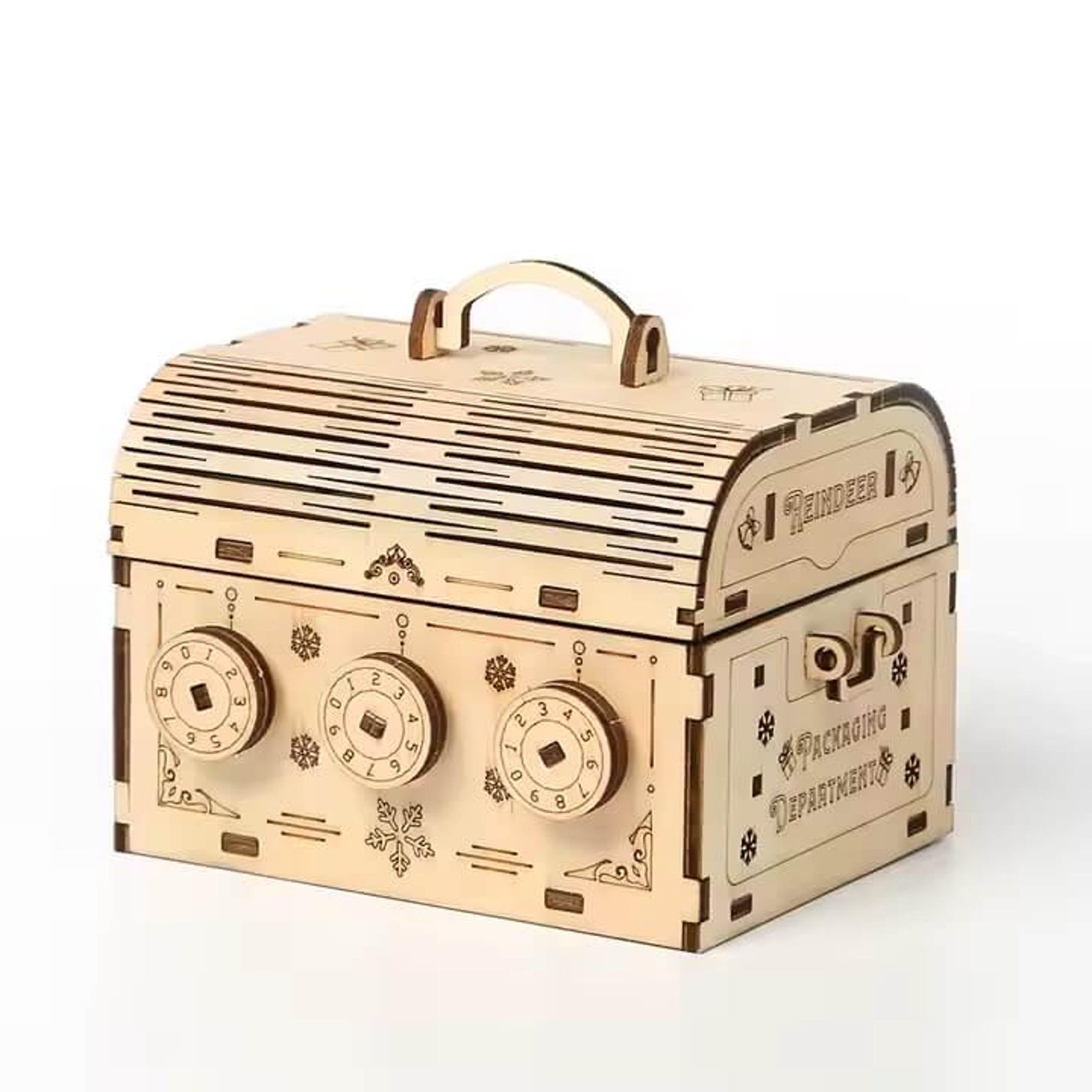 Secret Code Lock Storage Box Gift, DIY Wooden Password Puzzle Box,3d ...