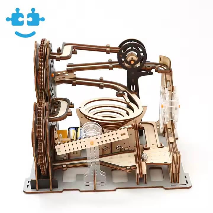 3D Wooden Marble Run Puzzle Kit: DIY Linden Wood STEM Toy - Etsy