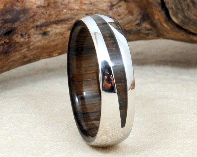 Ancient Wood, Bog Oak Ring, Black Wood Ring, History Ring, Wood Promise ...