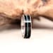 African Blackwood Wood Ring With Turquoise and Titanium - Etsy