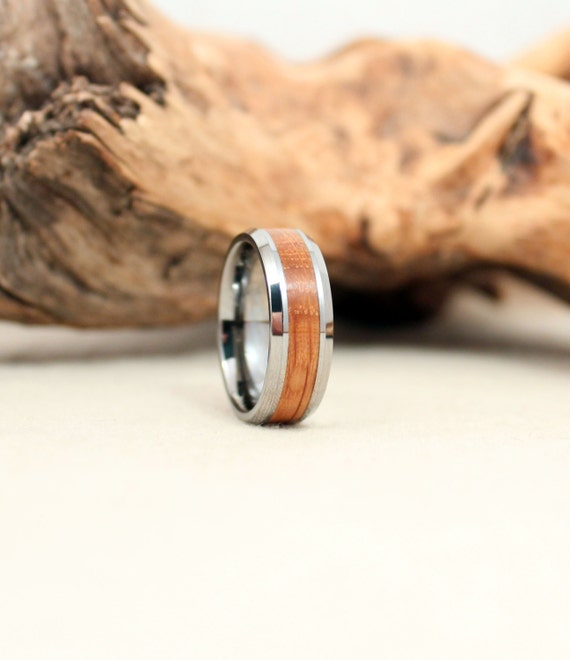 Bourbon barrel mens wedding band store