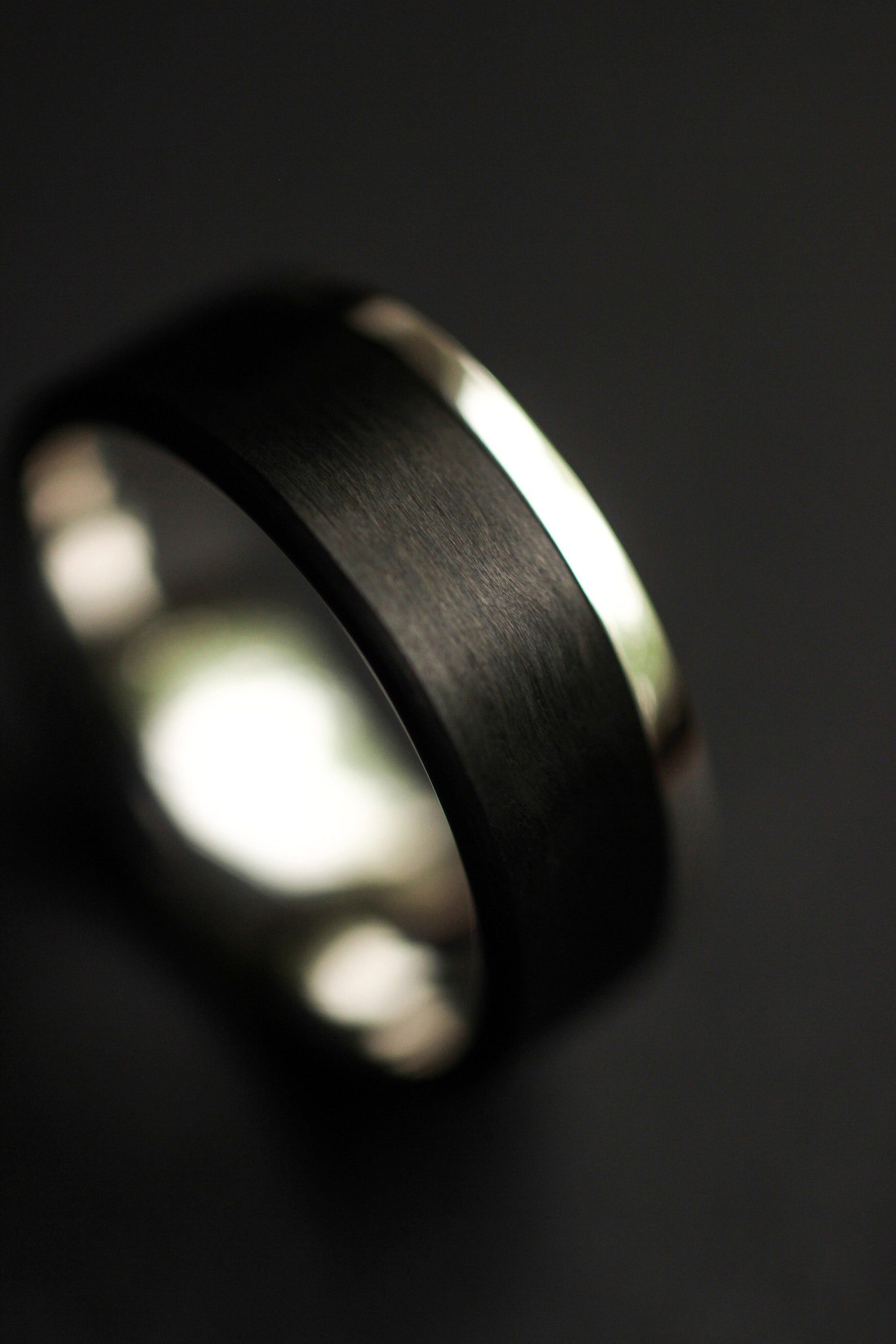 Carbon Fiber and Cobalt Ring - Etsy