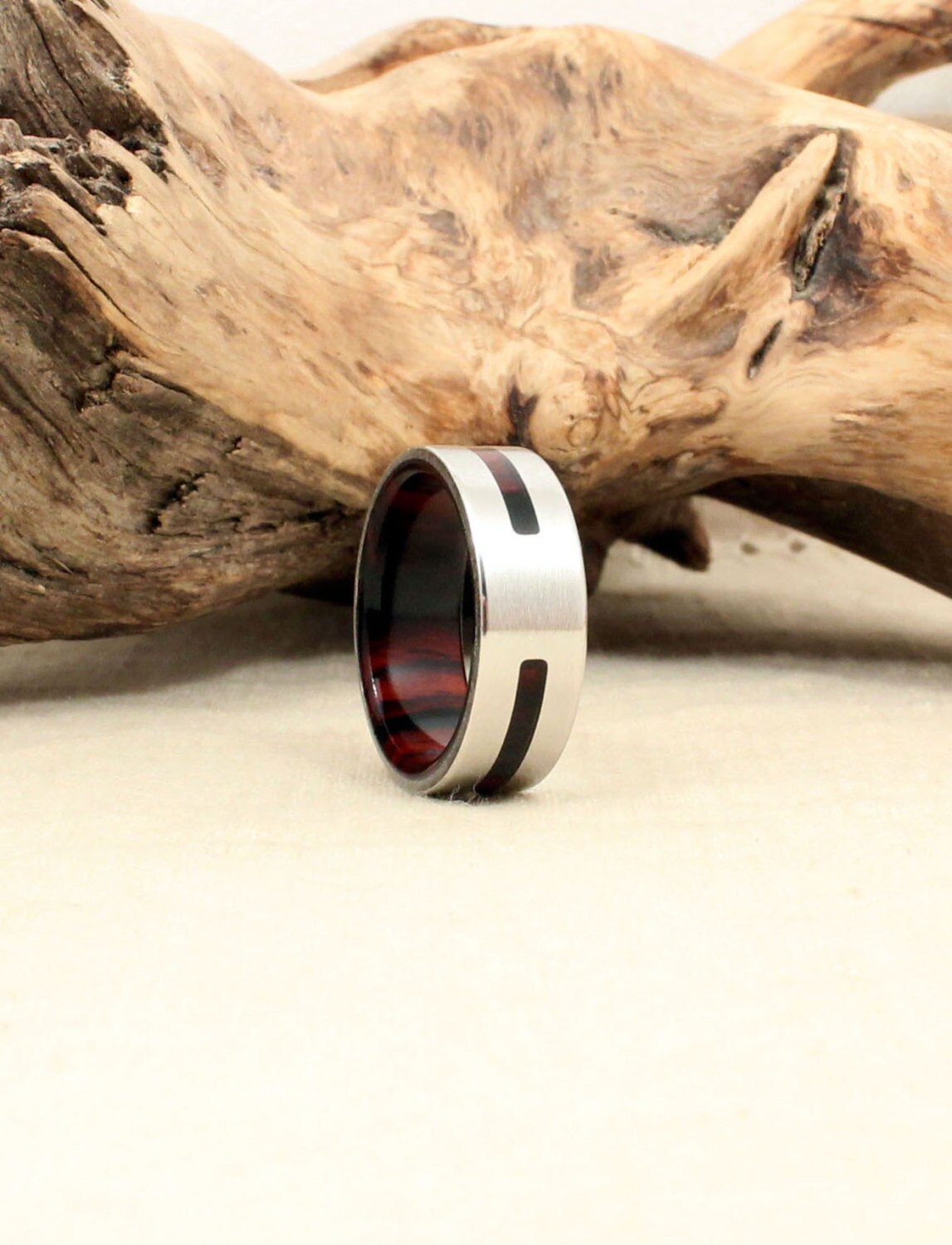 Cocobolo and Cobalt Ring | Etsy