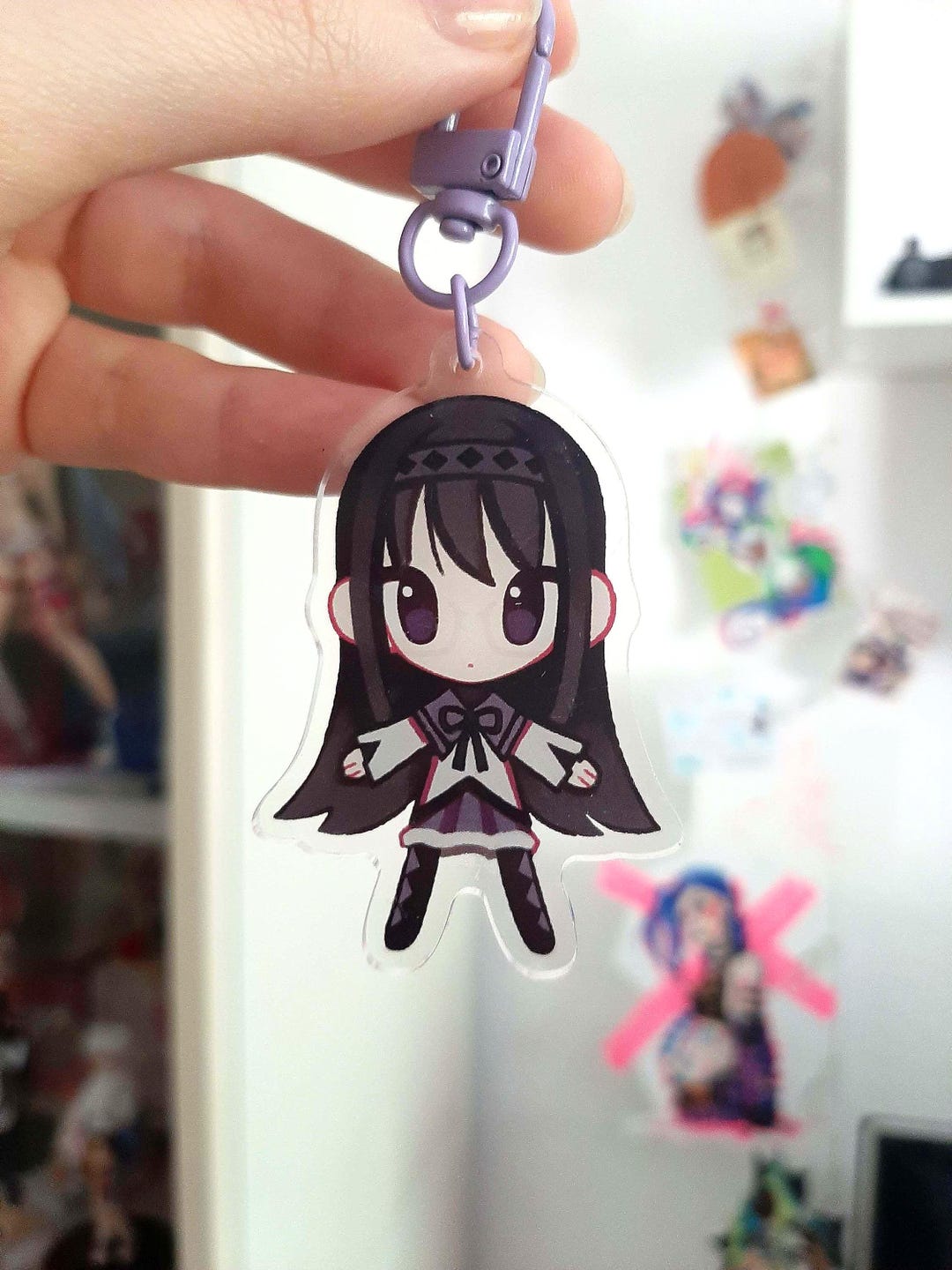 Madoka Magica Homura Silly Keychain - Etsy
