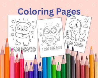 Christian Affirmation Coloring Pages for Kids – Printable Bible Verse ...