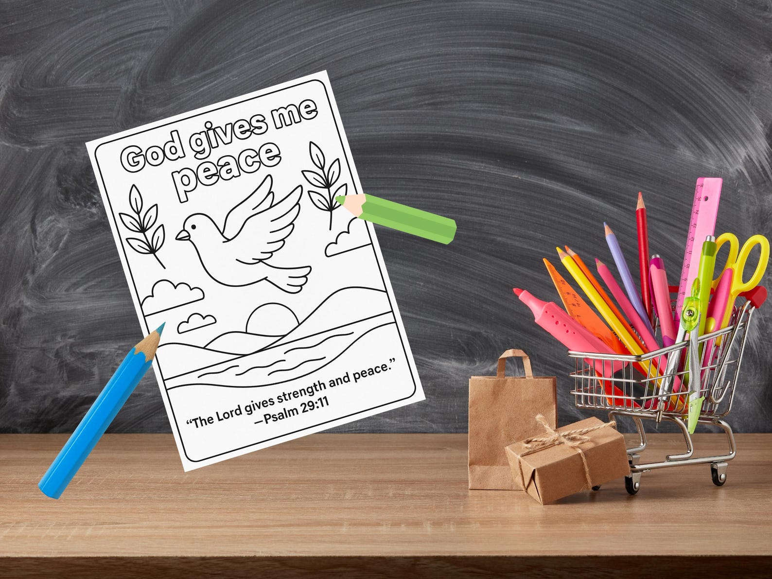Christian Affirmation Coloring Pages for Kids – Printable Bible Verse ...
