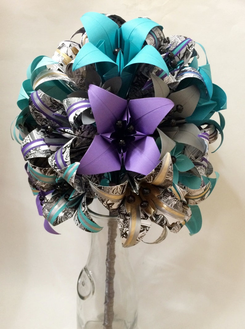 Bridal Bouquet of Lilies- Extra Large Bouquet, Paper Flowers, Origami ...