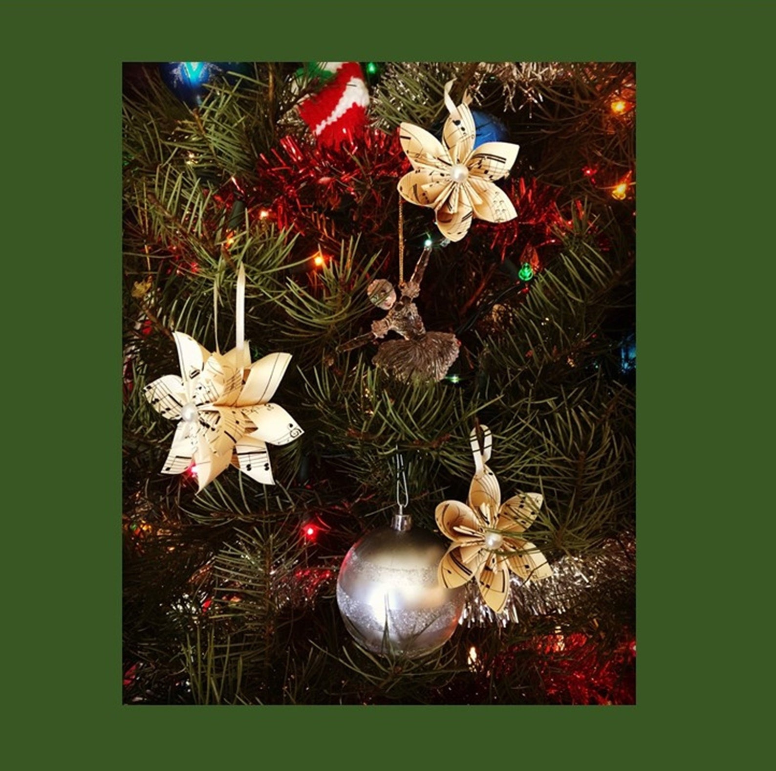 Sheet Music Christmas Ornaments Customize your set of 3 | Etsy