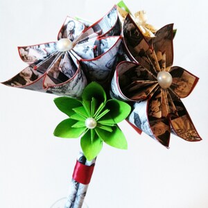 Memory Bouquet- Paper Flowers, Origami, Use Your Photos, Baby ...