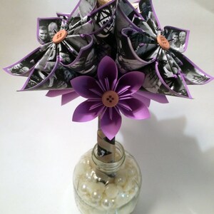 Memory Bouquet- Paper Flowers, Origami, Use Your Photos, Baby ...