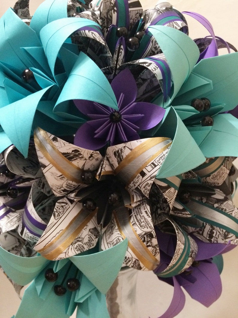 Bridal Bouquet of Lilies- Extra Large Bouquet, Paper Flowers, Origami ...
