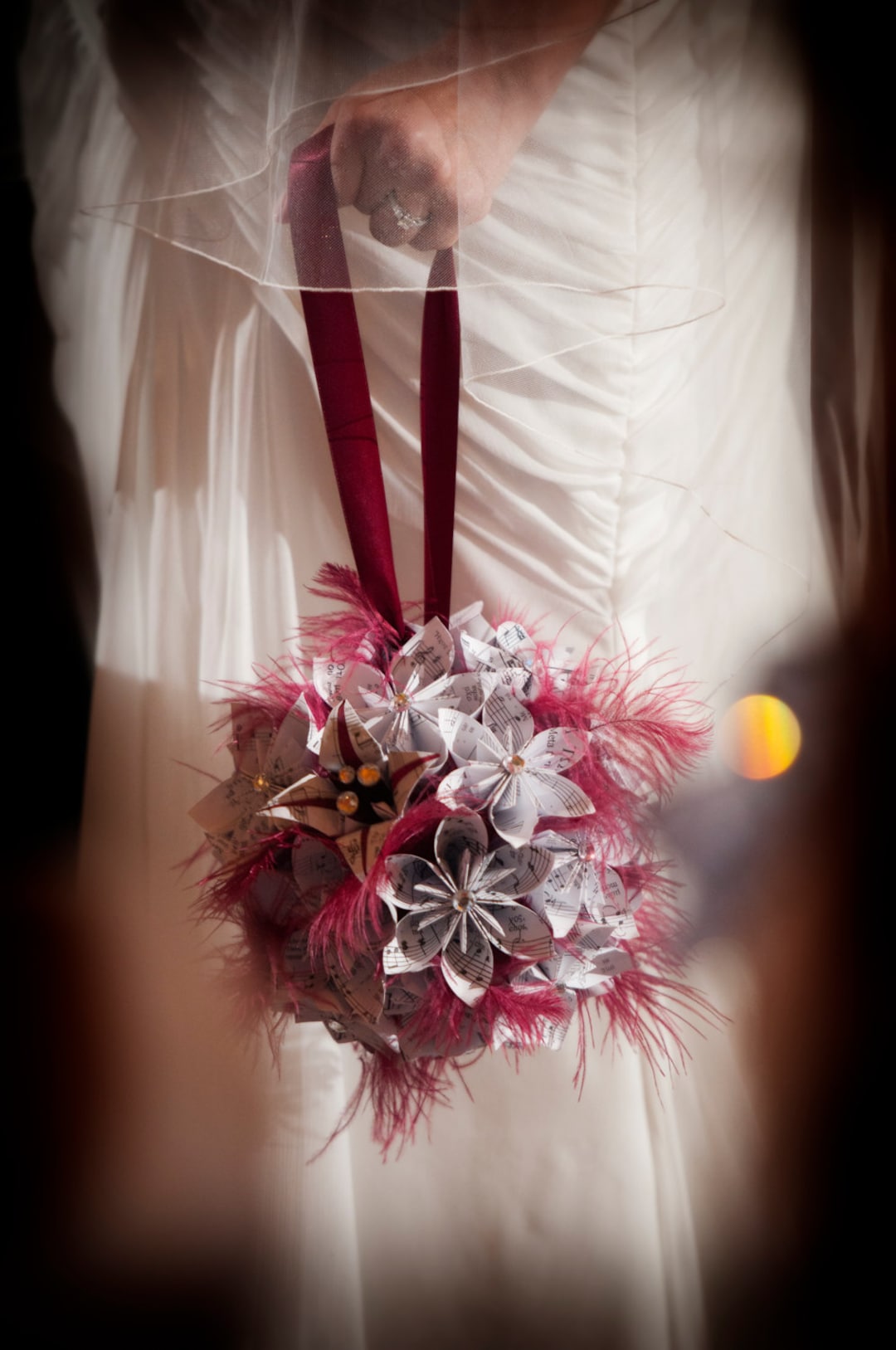 Bridal Pomander- Alternative Paper Flower Bouquet, Handmade, One of a ...