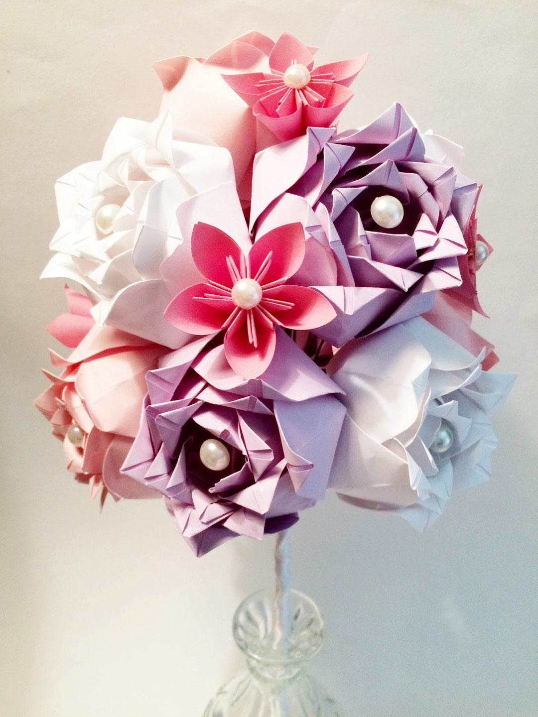 Dozen Deluxe Paper Roses- Handmade Paper Flowers, First Anniversary ...