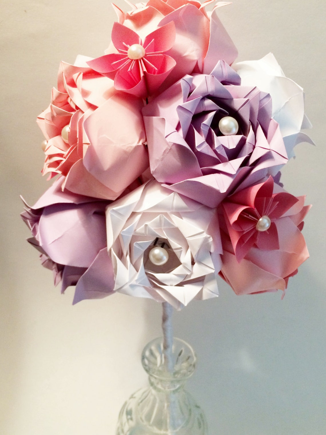 Dozen Deluxe Paper Roses Handmade Paper Flowers First | Etsy