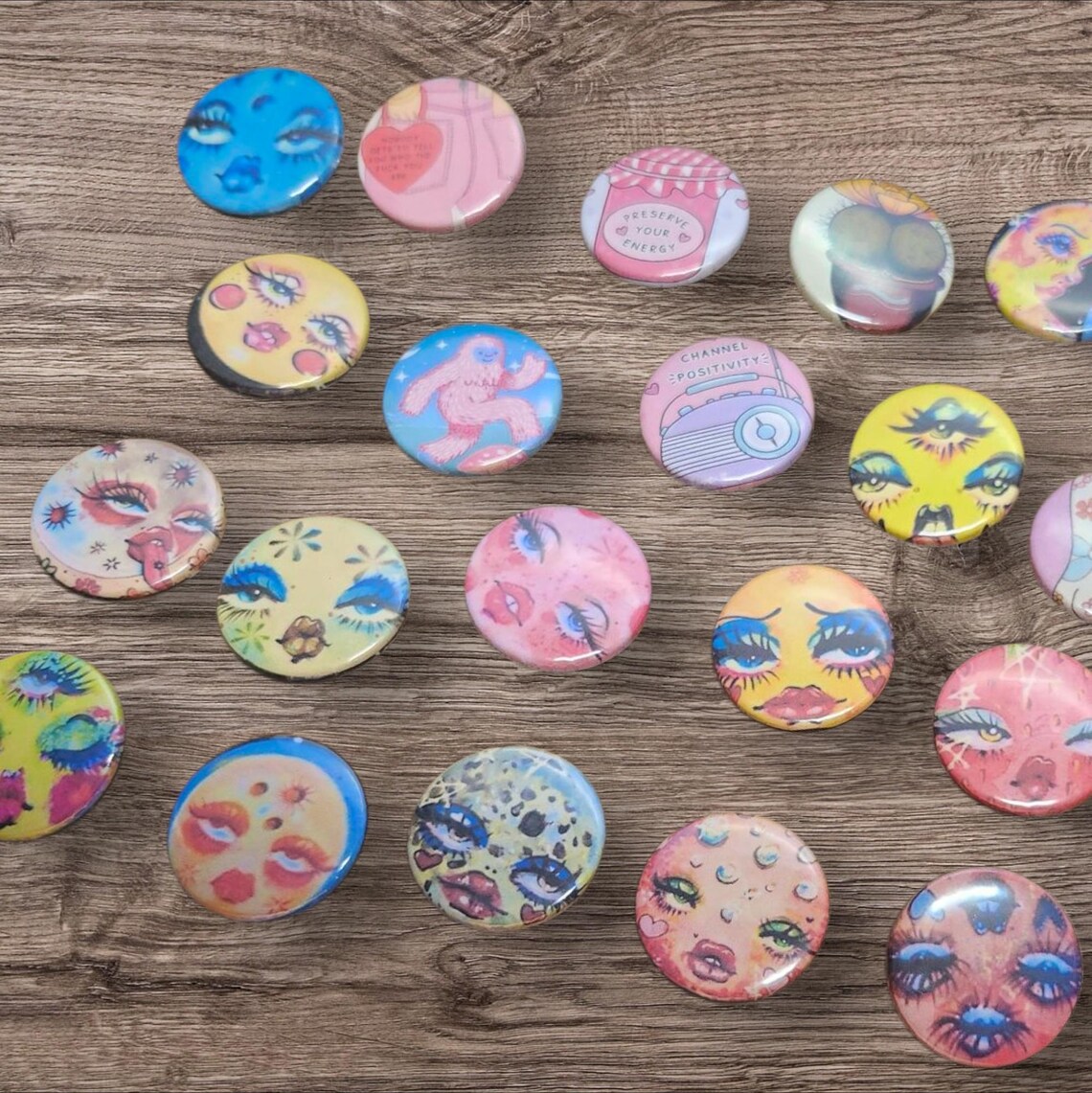 6 Pack of Buttons for 5 Dollars! Custom or Theme of Your Choice! - Etsy