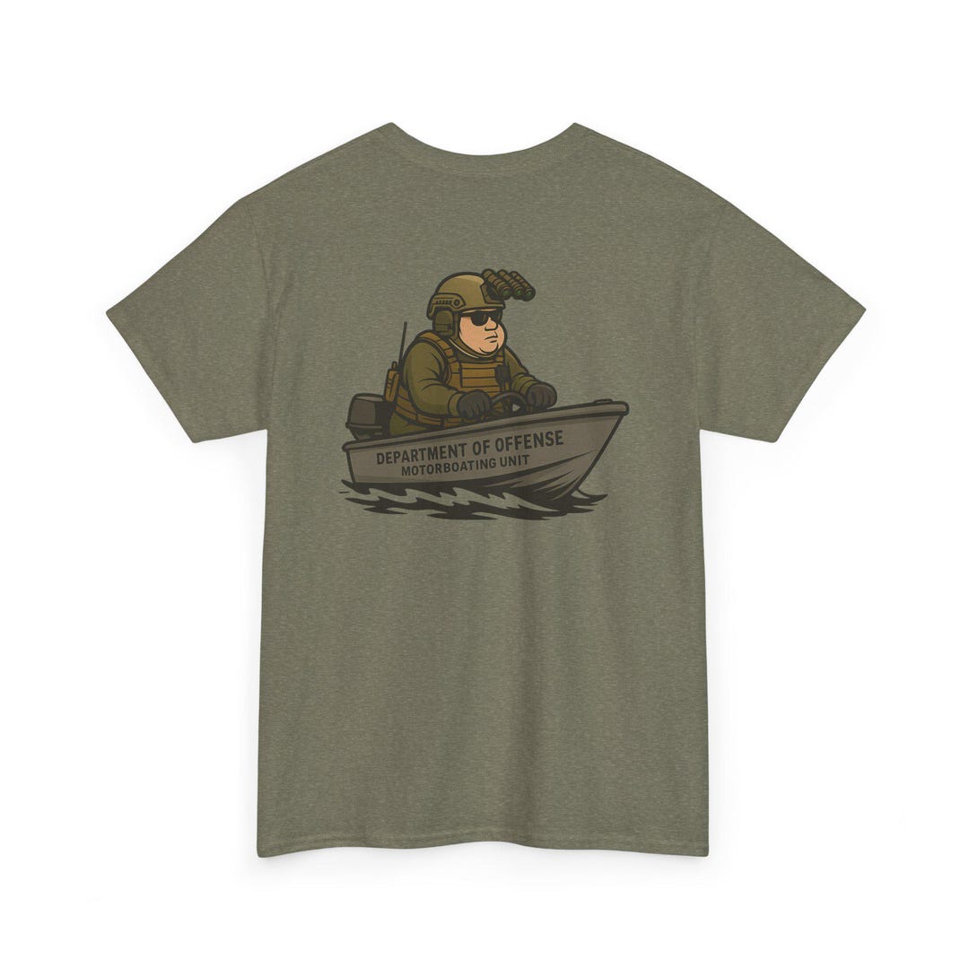 Funny Tactical Fat Guy Boat Tee - Unisex Heavy Cotton Tee, Department ...