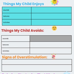 Sensory Guide for Parents – Printable Toolkit for Kids With SPD, Autism ...