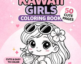 Chibi Girls Coloring Book A Super Cute Chibi Kawaii Coloring Book A ...