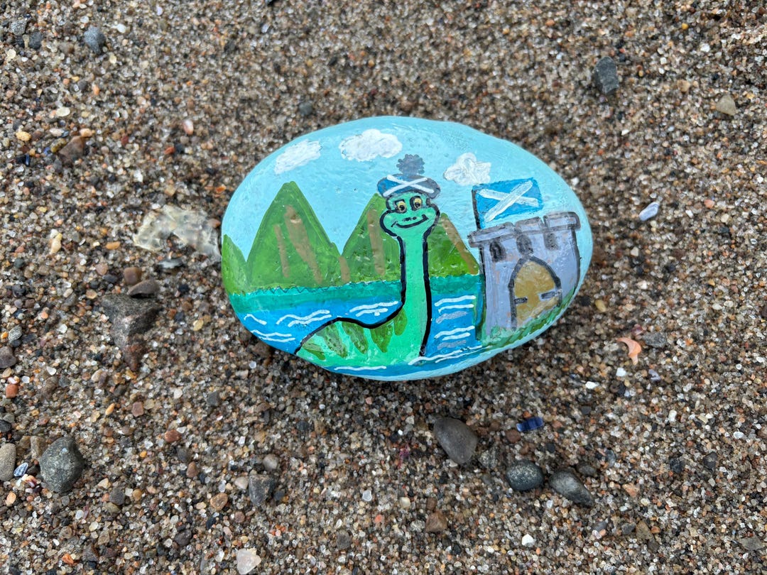 Loch Ness Monster Handpainted Nessie Rock Gift Souvenir Inverness ...
