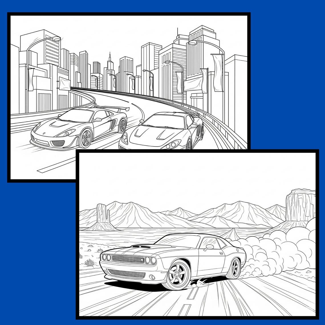 Cars Coloring Pages – 50 Printable Pages of Sports, Monster, and Race ...