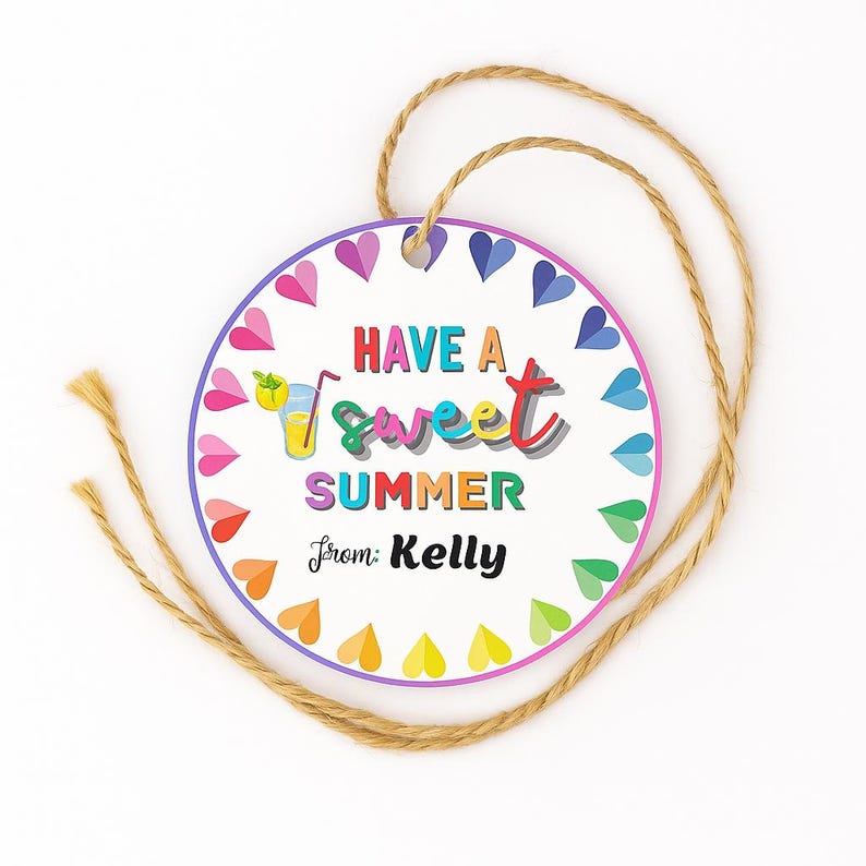 Last Day of School Tag, Have A Sweet Summer Gift Tags, End of Year ...