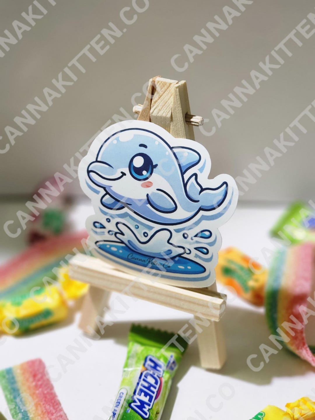 Cute Dolphin Sticker - Danielle Dolphin - Etsy