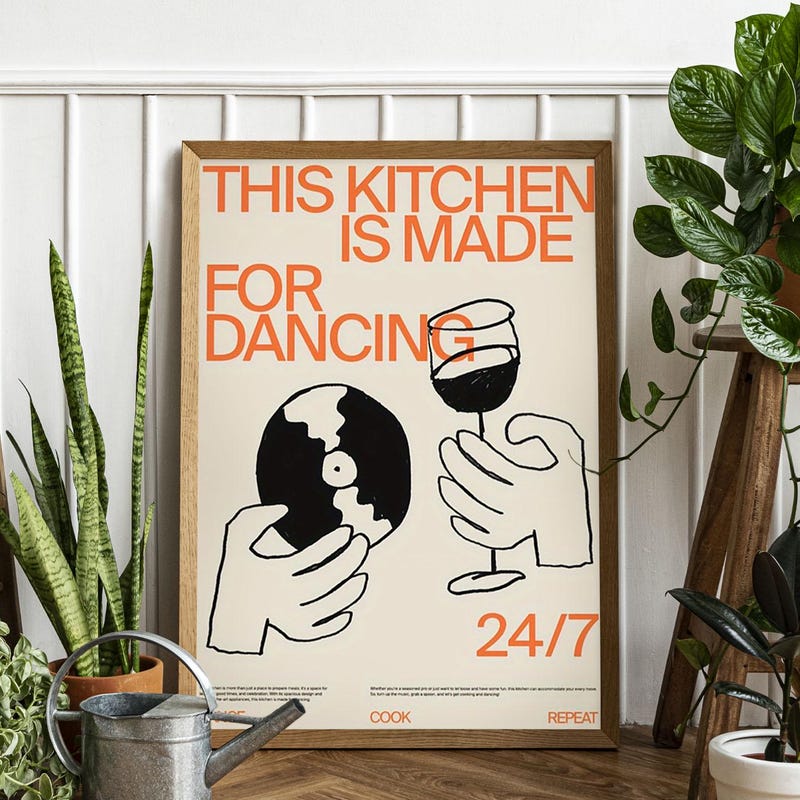 Fun Kitchen Art - Etsy