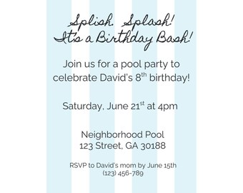 Blue-pool-party-creative-poster-example2 - Etsy