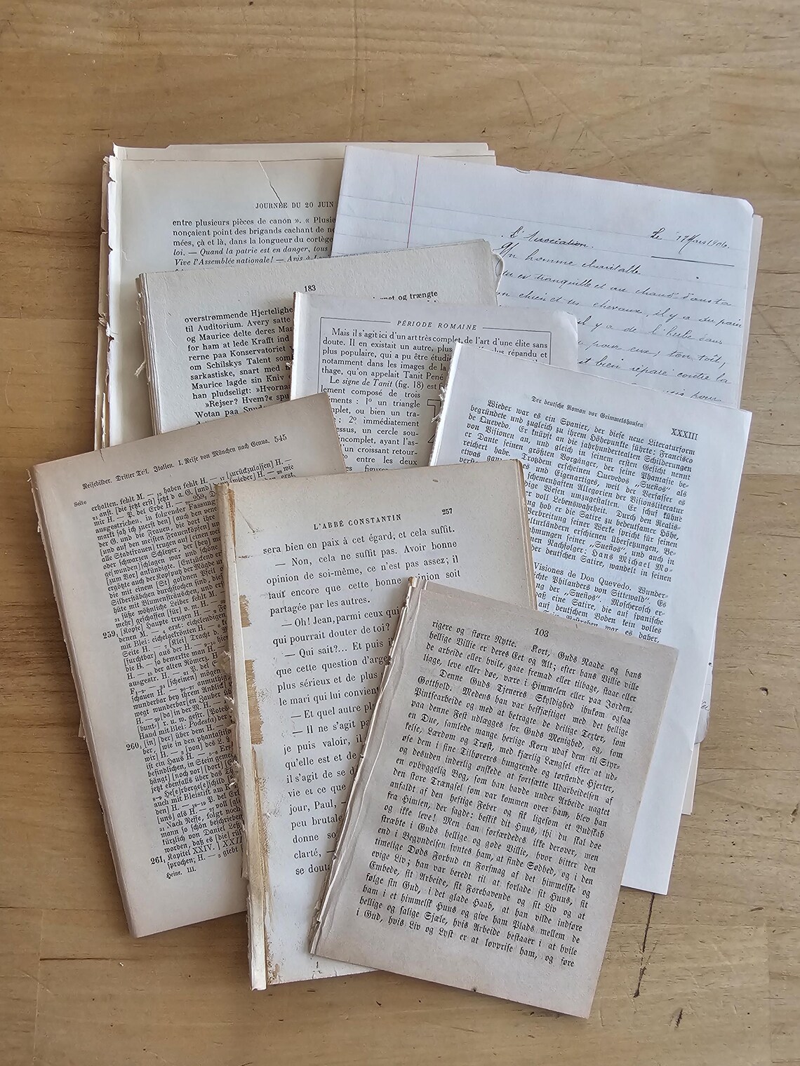 Late 1800s, Early 1900s Foreign Language Paper Pack - Etsy