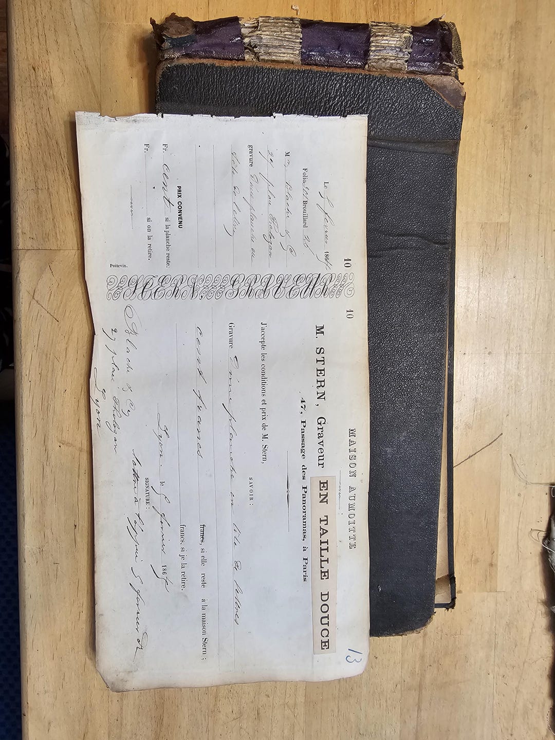 1860s Engraver's Receipt Pages - Pkg of 4 - Etsy