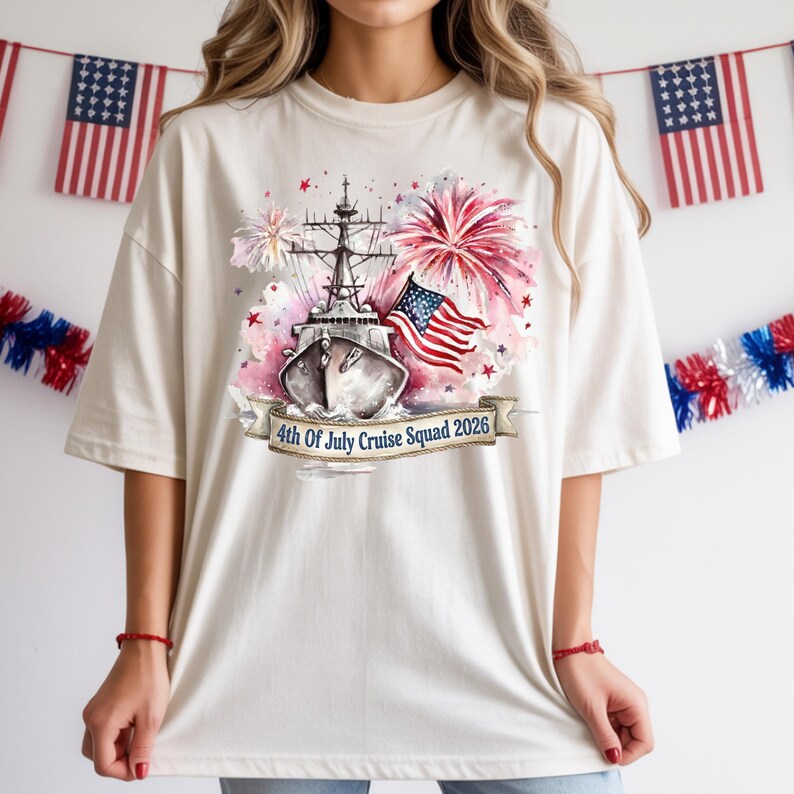 4th of July Cruise Shirt, Cruise Squad 2026 Shirt, Patriotic Vacation ...