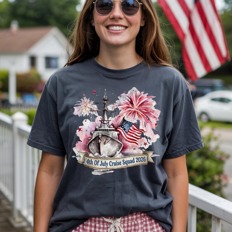 4th of July Cruise Shirt, Cruise Squad 2026 Shirt, Patriotic Vacation ...