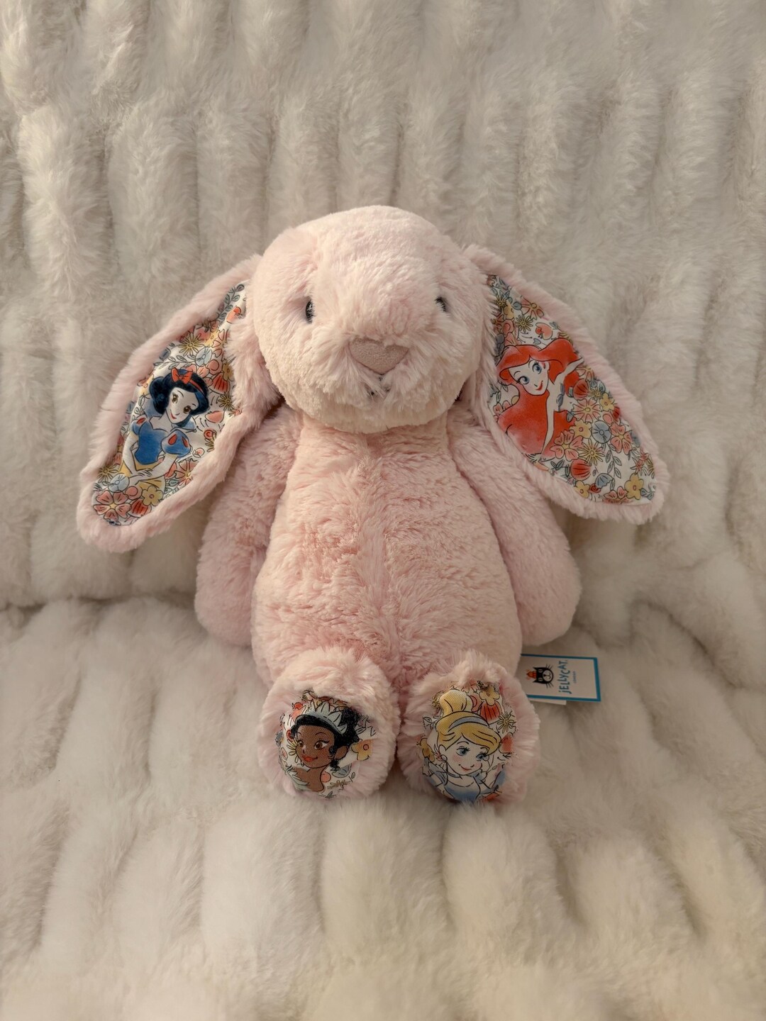 Disney Princess Pink Jellycat Bashful Bunny - Etsy