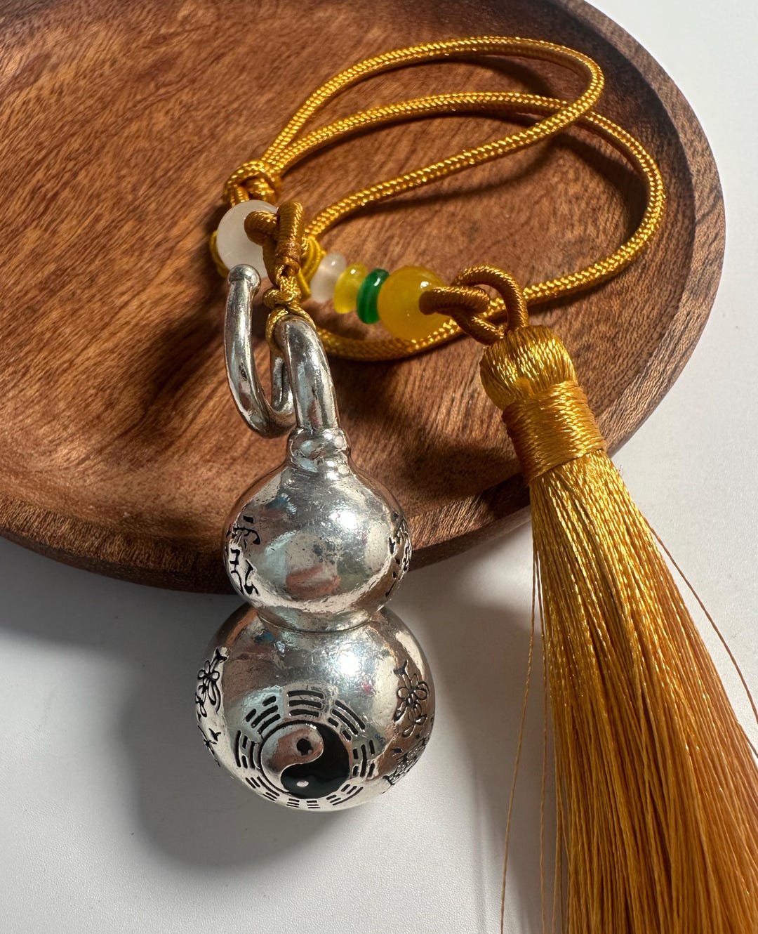 Copper Bagua Gourd Feng Shui Amulet: Taoist Protection Keychain - Etsy