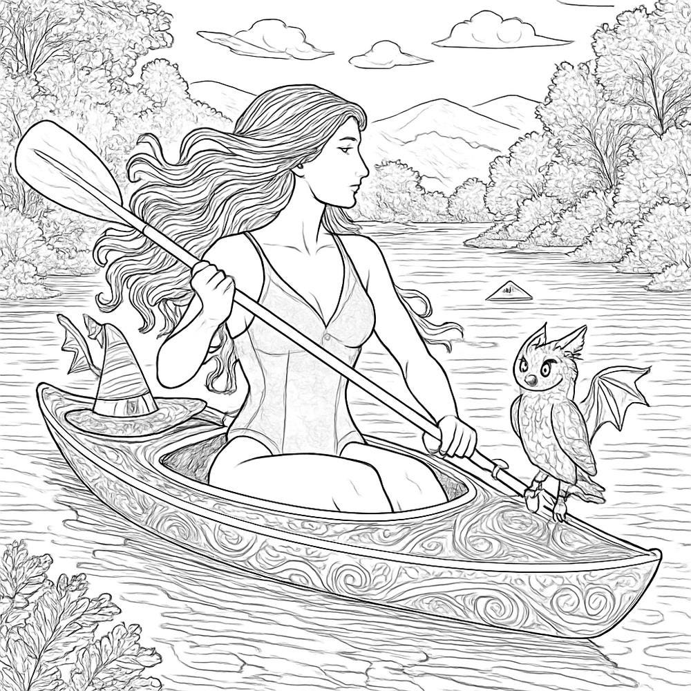 Summerween Coloring Pages: Halloween Characters, Spooky Season Fun - Etsy