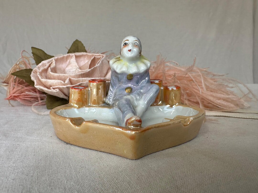 Antique Made in Japan Clown Ashtray - Etsy